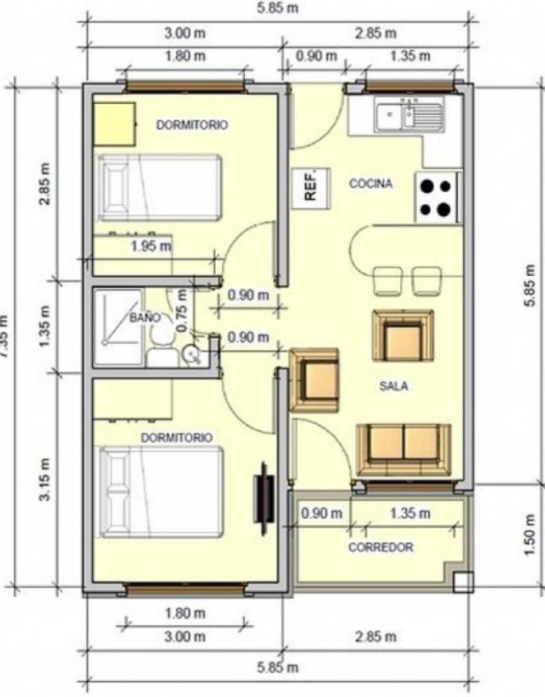 Plano de Casa Pequeña