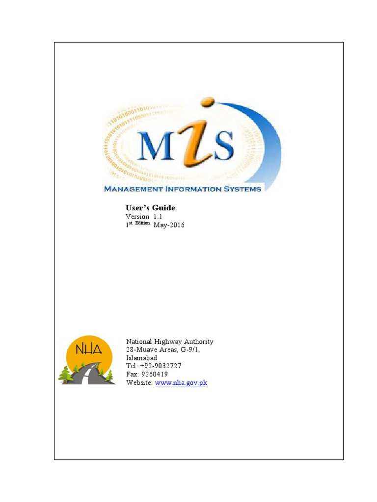 User's Guide for the Management Information System: A Step-by-Step ...