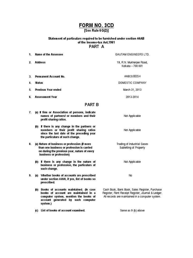 Form No. 3Cd: Part A | PDF | Cheque | Tax Deduction