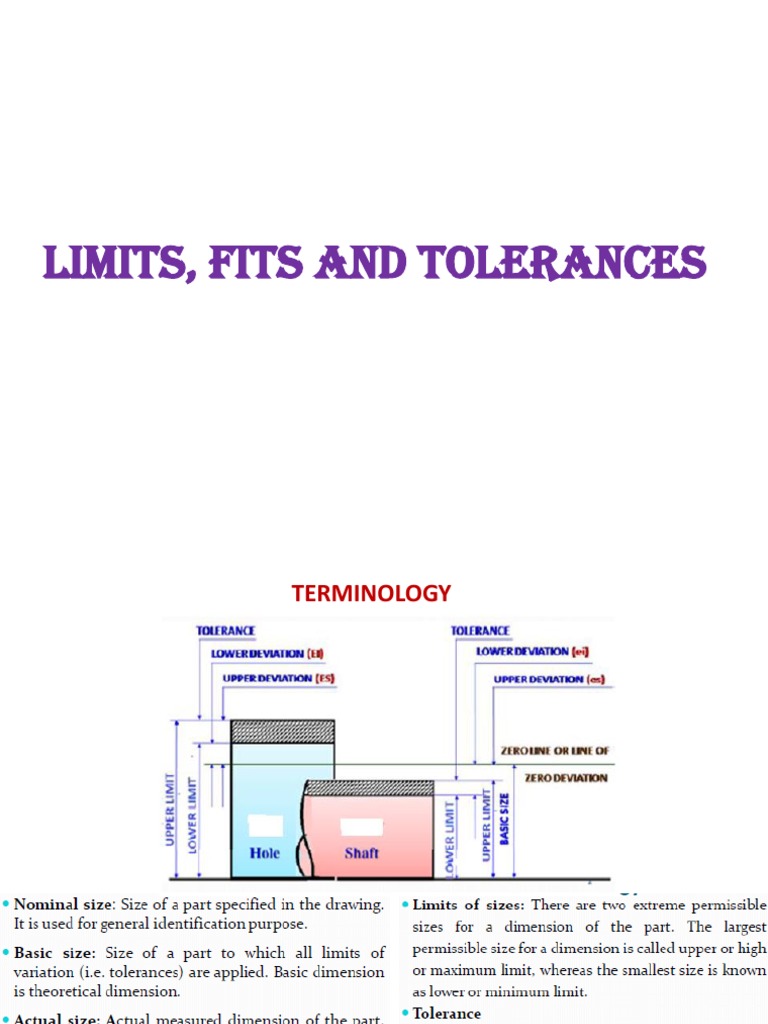 An Introduction to Fits, Tolerances and Geometric Specifications ...