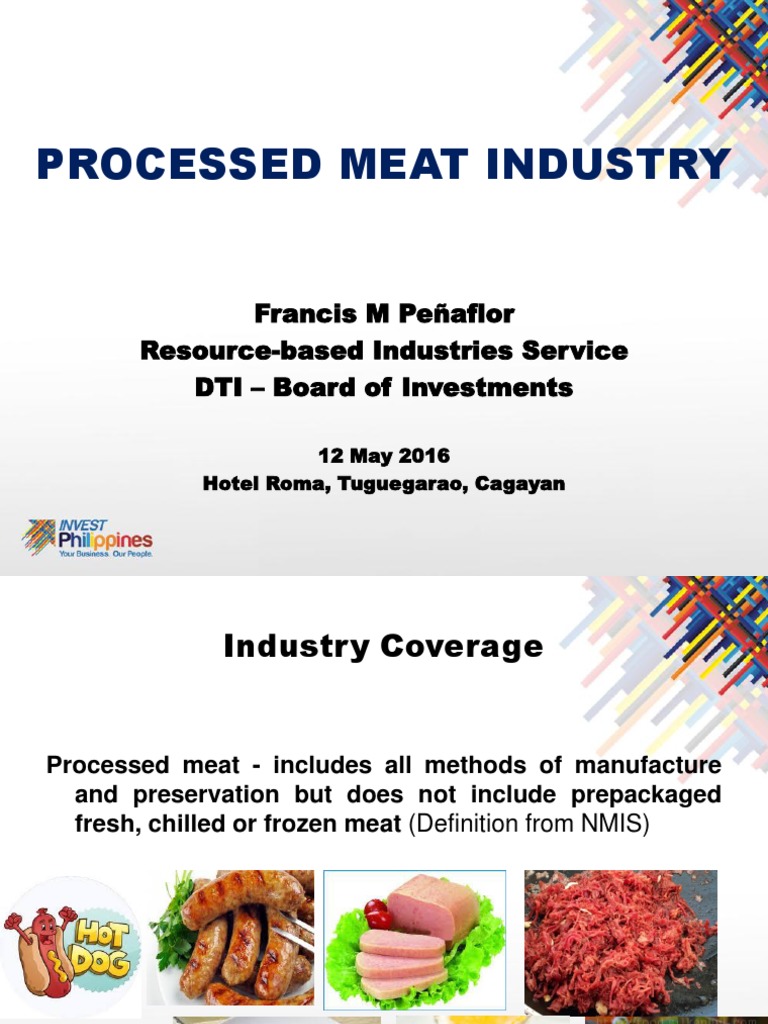 Processed Meat Industry Roadmap | PDF | Meat Packing Industry | Food Safety