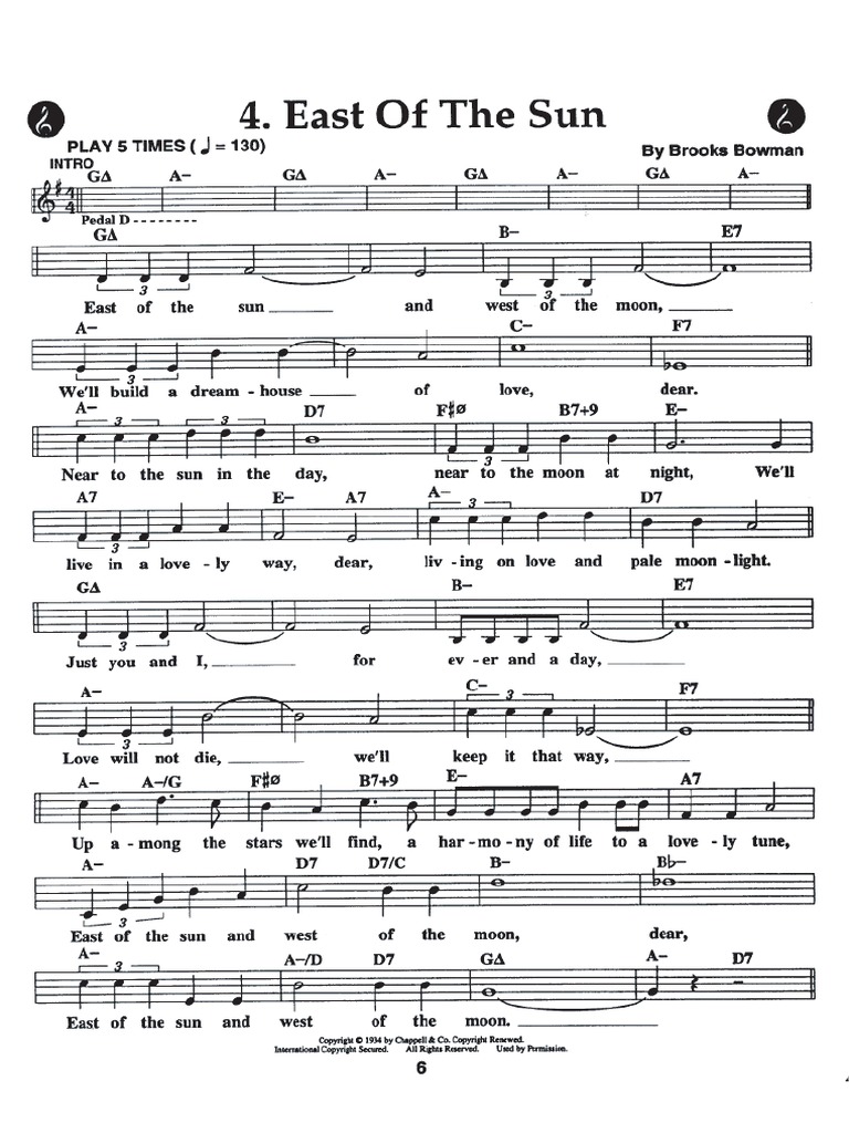 East of The Sun | PDF