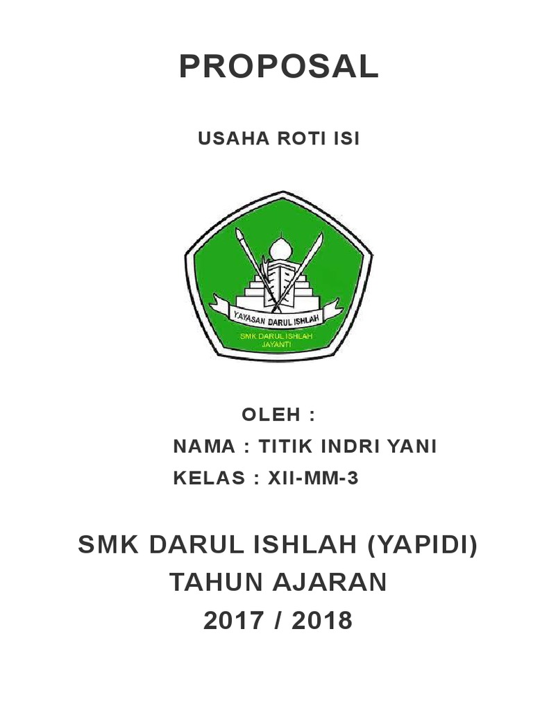 Proposal Usaha Roti Isi | PDF | Bisnis