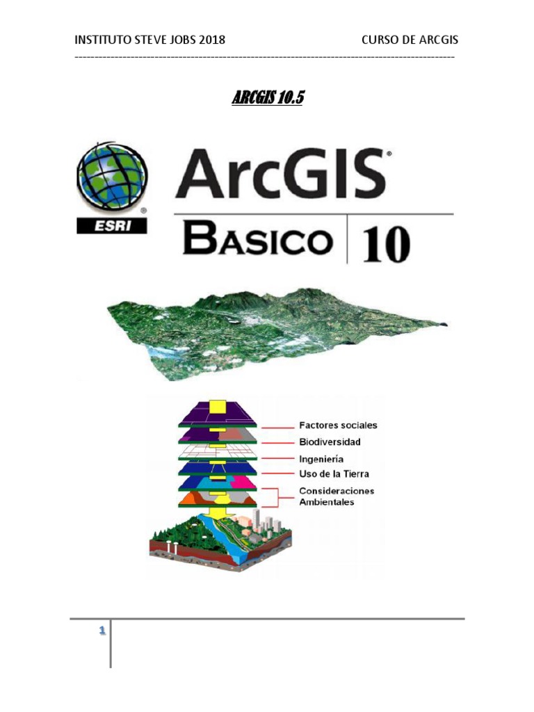 Tutorial Manual de Arcgis 10.5 | PDF | Arc Gis | Informática