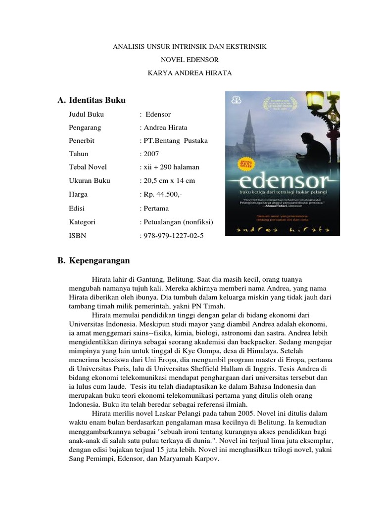 Analisis Unsur Intrinsik Dan Ekstrinsik | PDF