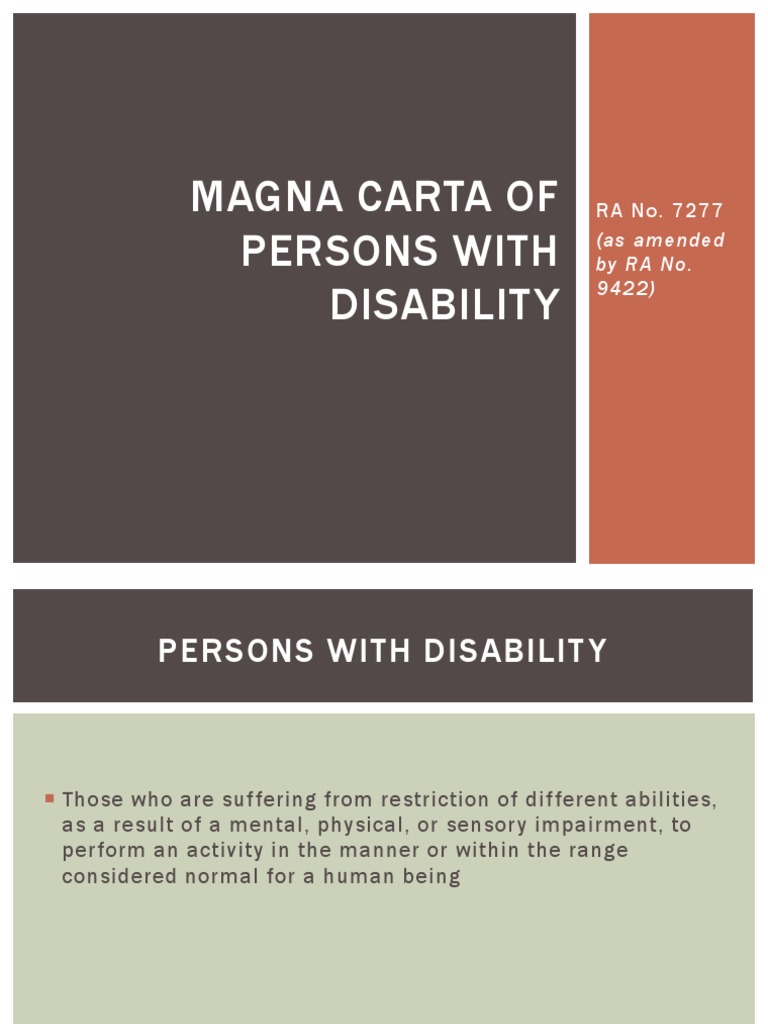 PWD Report | PDF | Disability | Mail