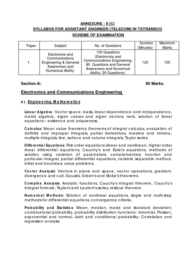 Ece Ae Annexure II C | PDF | Integral | Antenna (Radio)