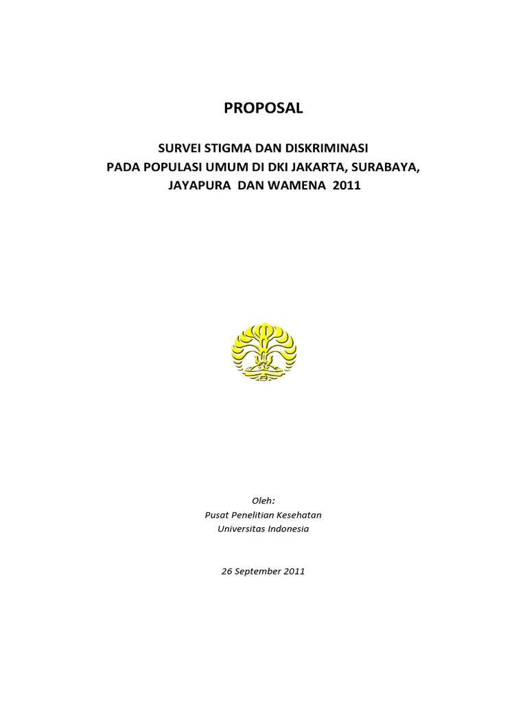 Proposal Stigma sumII | PDF | Pengembangan Diri | Sains & Matematika