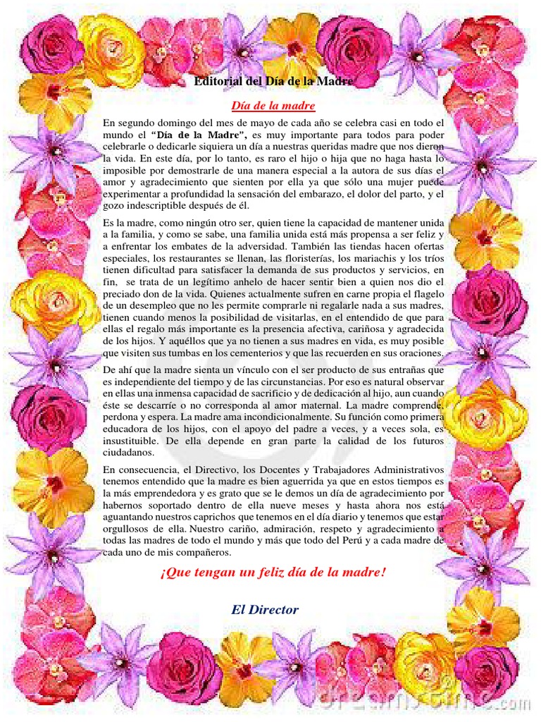 Editorial Del Día de La Madre | Amor | Prueba gratuita de 30 días | Scribd