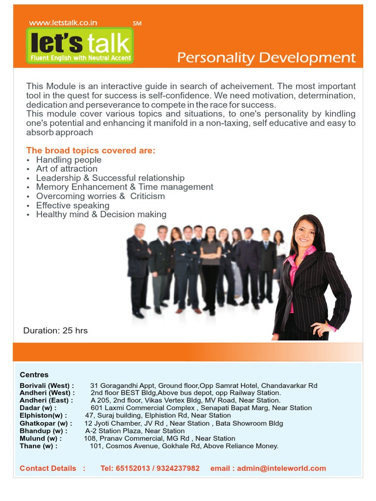 Personality Development PDF PDF | PDF