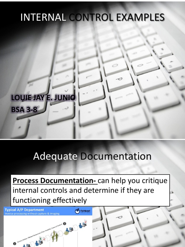 Internal Control Examples | PDF | Cheque | Internal Control