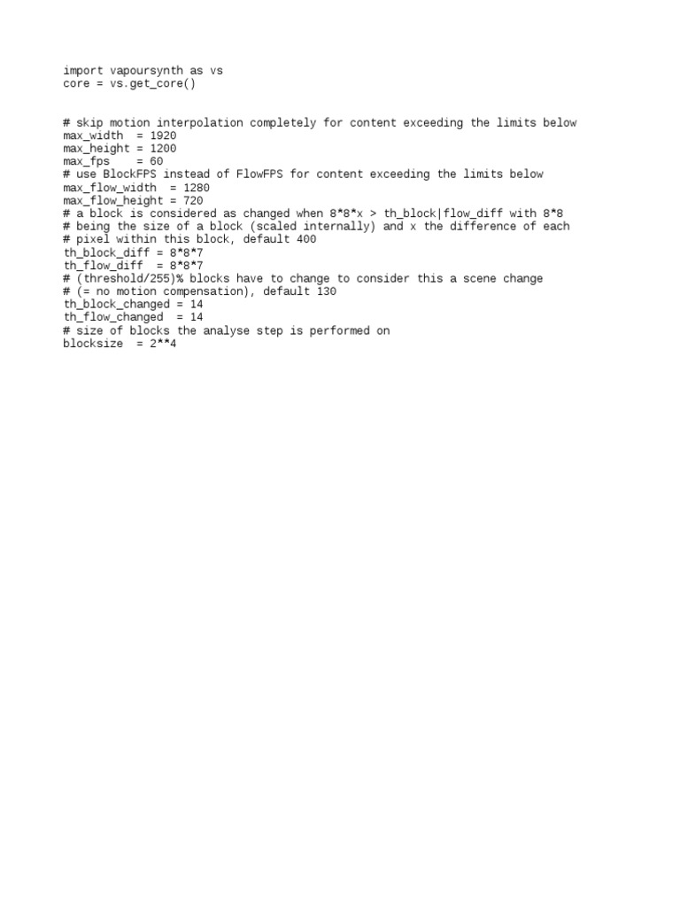 Vapoursynth Original | PDF