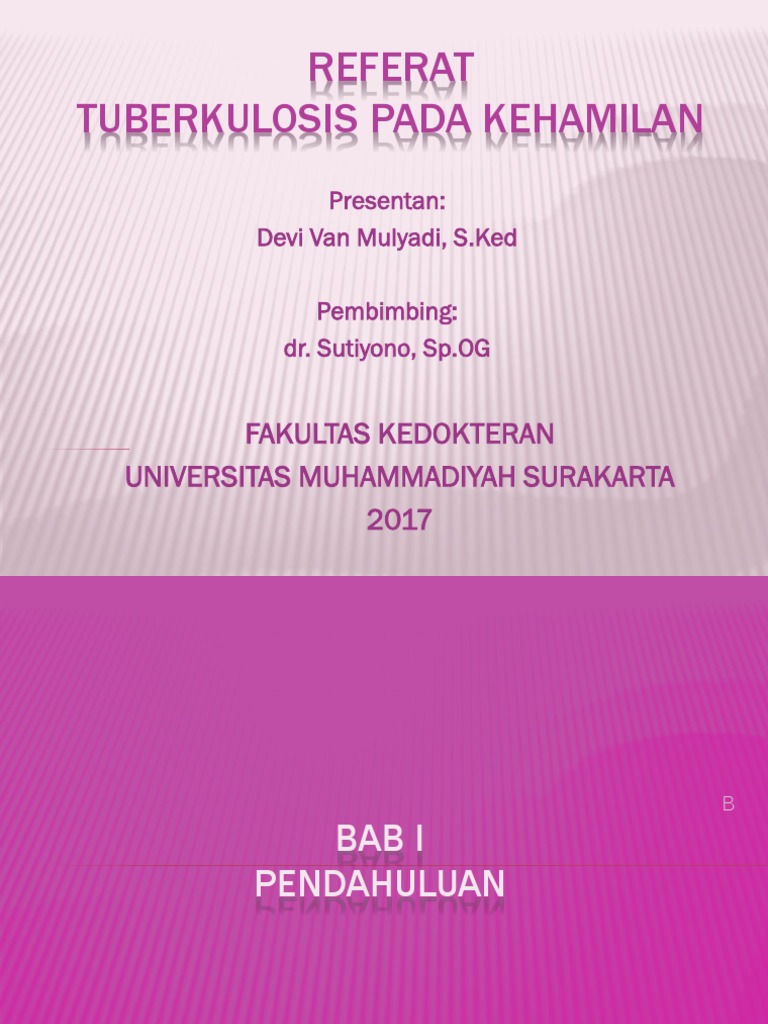 S - Referat - TB Pada Kehamilan - Devi Van Mulyadi | PDF