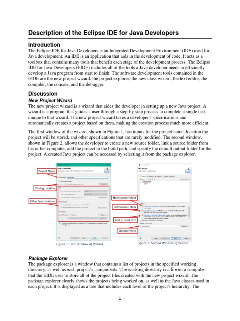 Description of The Eclipse IDE For Java Developers: New Project Wizard ...