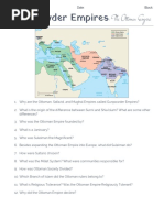 Gunpowder Empires (Mughal, Ottoman, & Safavid) - Map Activity | PDF
