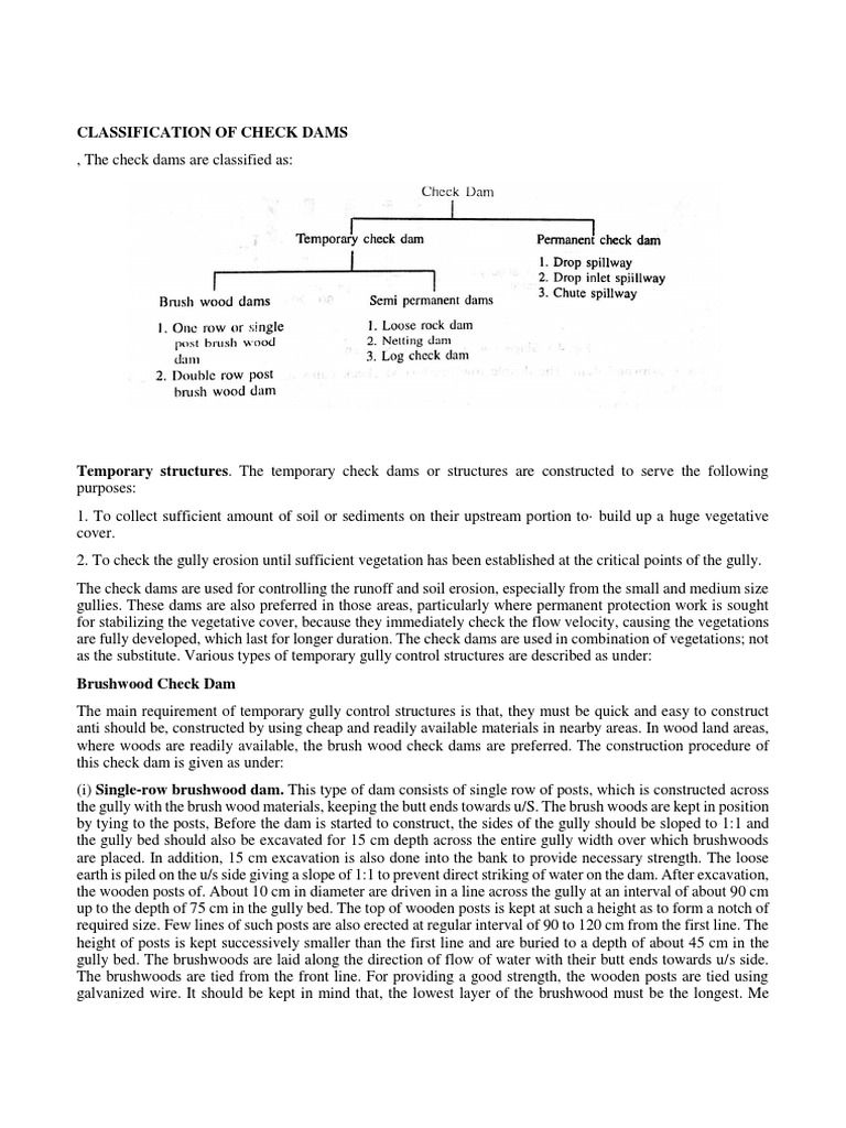Check Dam | PDF | Spillway | Dam