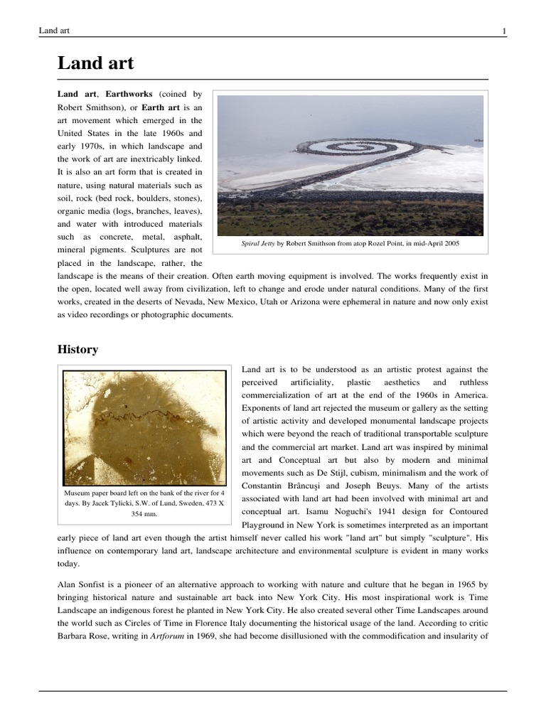 Land Art PDF | PDF | Aesthetics | Communication Design