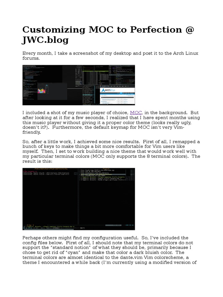 Customizing MOC To Perfection | PDF | Color | Software