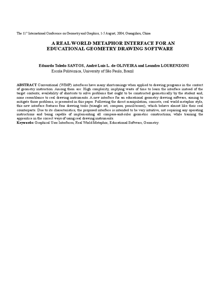 Geometry Software for Students | PDF | Graphical User Interfaces | Drawing