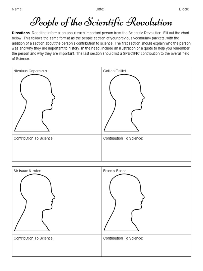 People of The Scientific Revolution | PDF