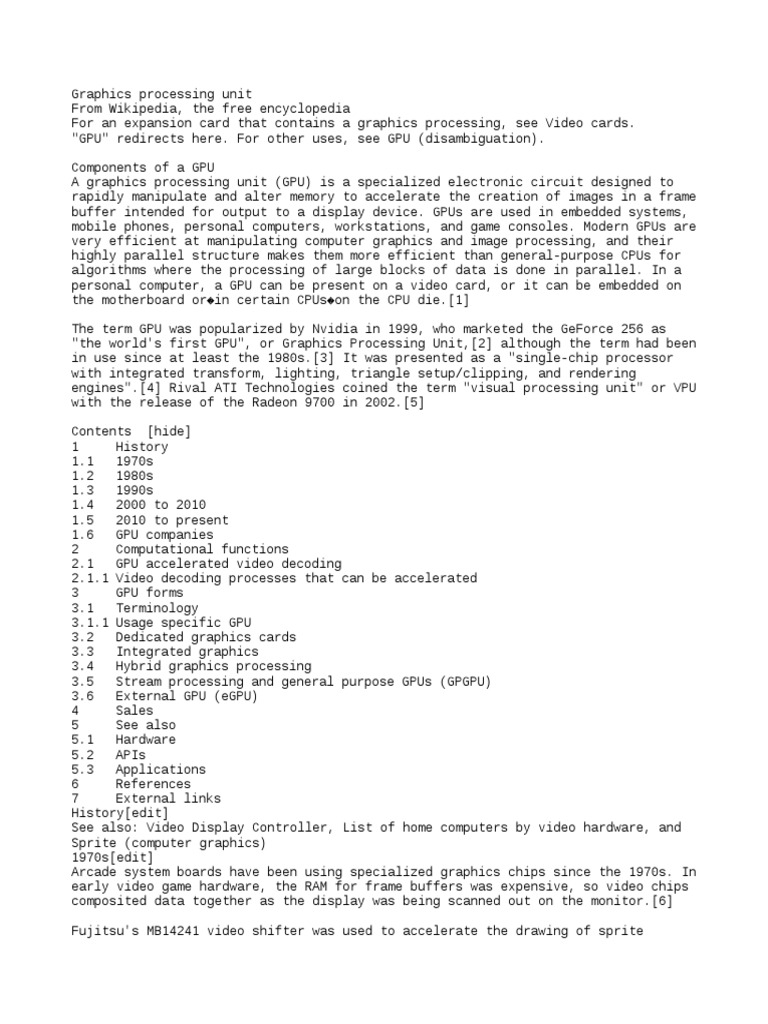 Cpu | PDF | Graphics Processing Unit | Shader