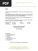 Ejemplo de Formato Cotizacion Agencia Viajes | PDF | Negocios