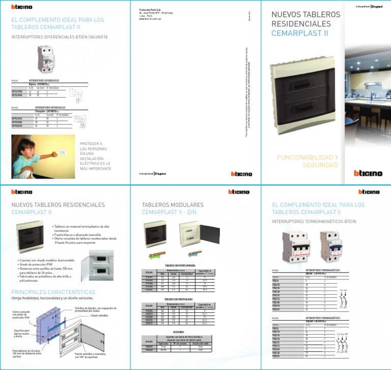 Triptico Tableros Cemarplast en Baja | PDF | Bienes manufacturados | Science
