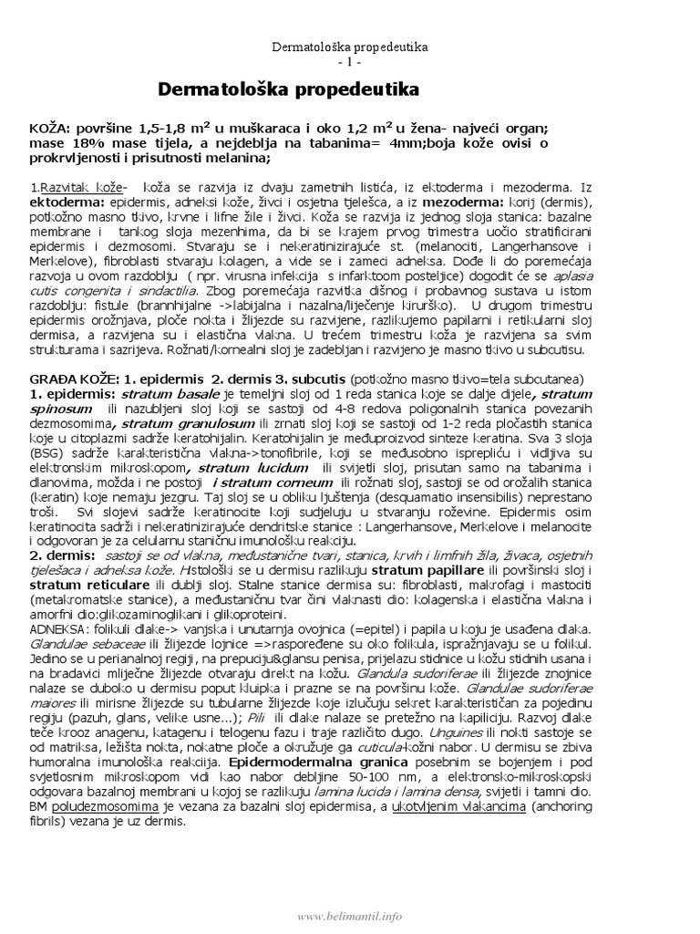 Dermatoloska Propedevtika (HR) PDF | PDF