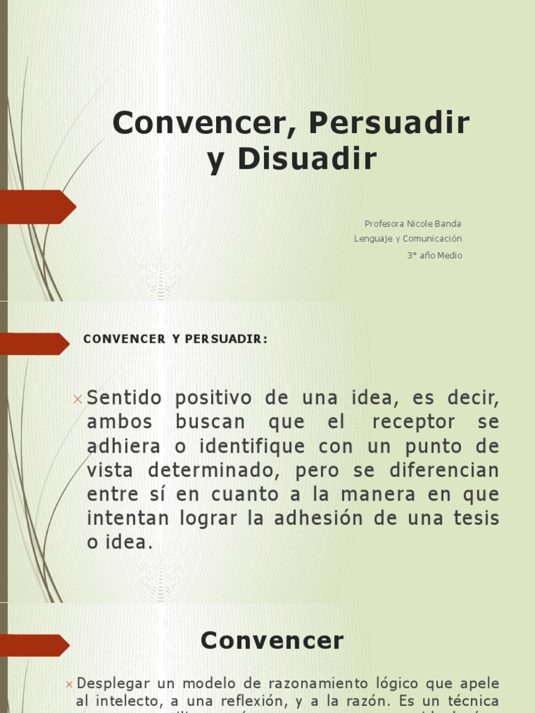 267721790 Convencer Persuadir y Disuadir | Teoría de la argumentación ...