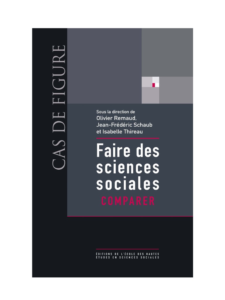 Faire Des Sciences Sociales, Comparer | PDF | Science | Sociologie