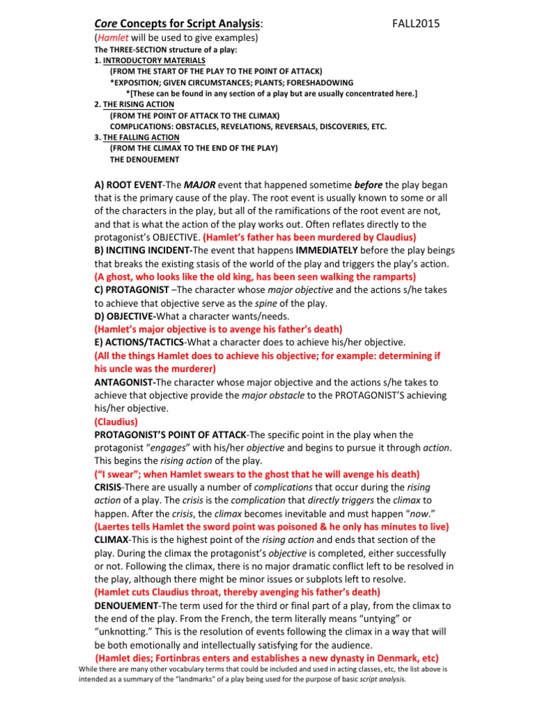 Core Concepts and Examples For Script Analysis | PDF