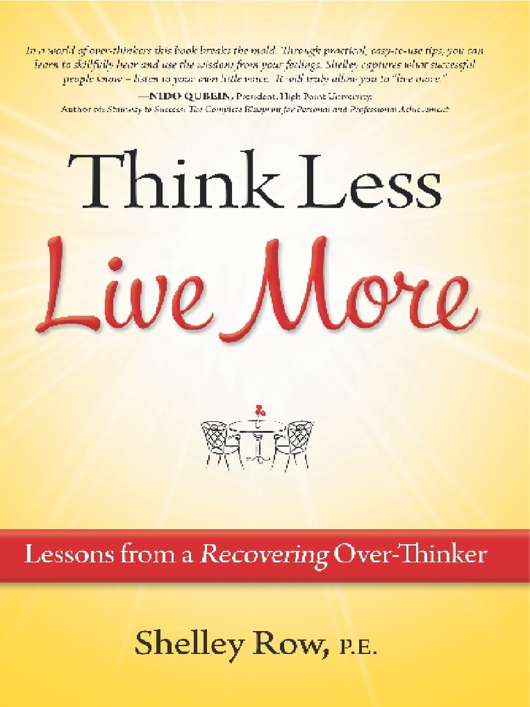Think Less Live More | PDF | Feeling | Thought
