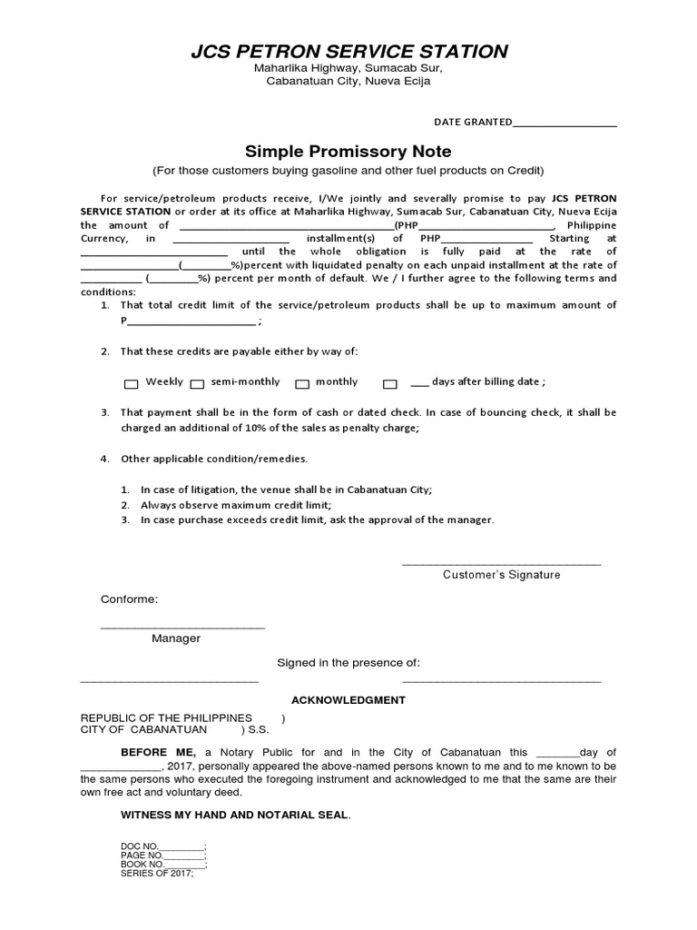 Simple Promissory Note | PDF | Promissory Note | Cheque