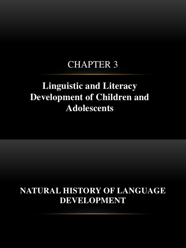 Natural History of Language Development | PDF | Language Acquisition ...