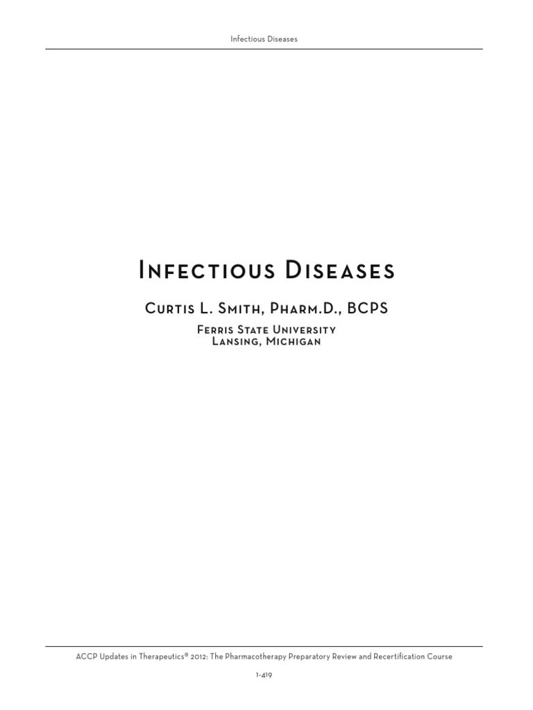 10 Infectious Disease | PDF | Pneumonia | Urinary Tract Infection