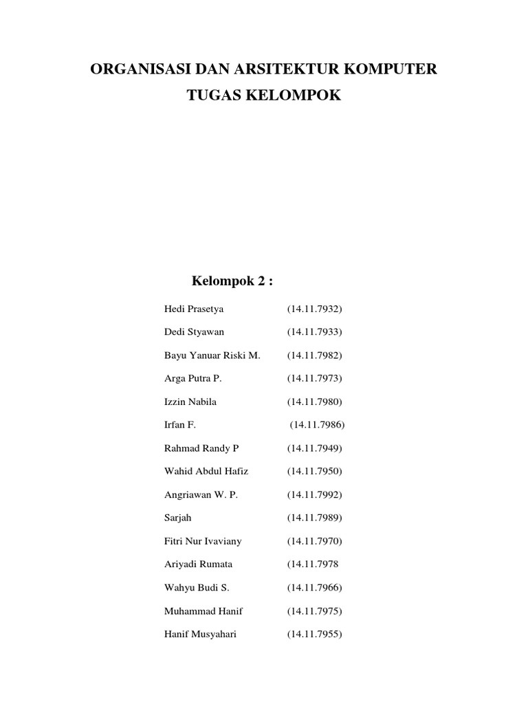 Modul Arsitektur Dan Organisasi Komputer | PDF