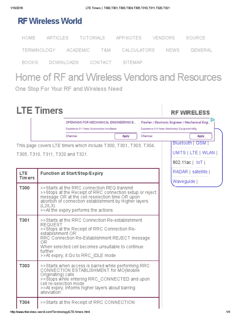 LTE Timers _ T300,T301,T303,T304,T305,T310,T311,T320,T321 | Wireless ...