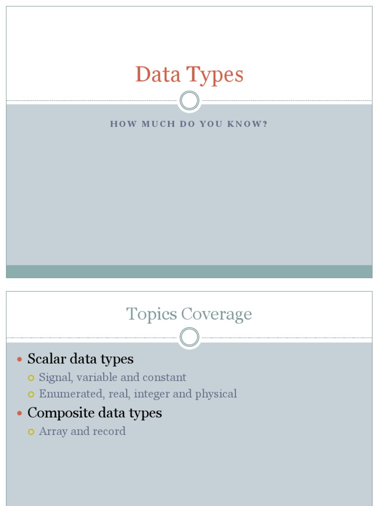 Lecture05 Data Types | PDF | Data Type | Array Data Type