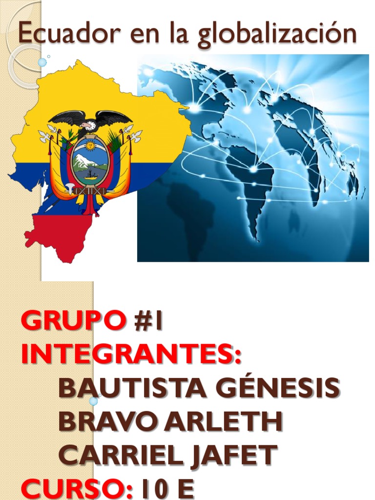 Ecuador en La Globalización | PDF | Globalización | Pobreza Ecuador en La Globalización | PDF | Globalización | Pobreza