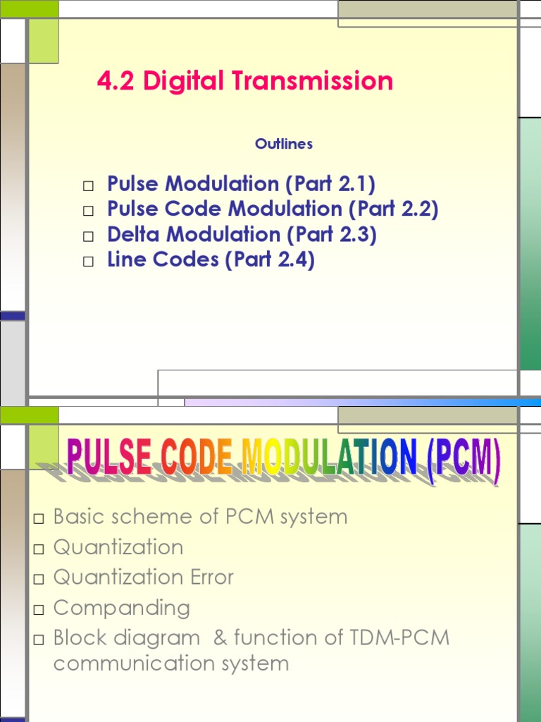 Chapter 4 Digital Mod - Part 2 - 2 | PDF | Multiplexing | Modulation