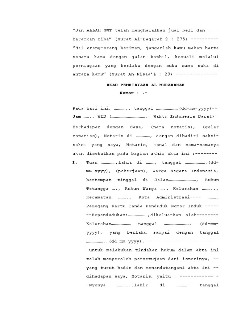 1 Akad Murabahah | PDF