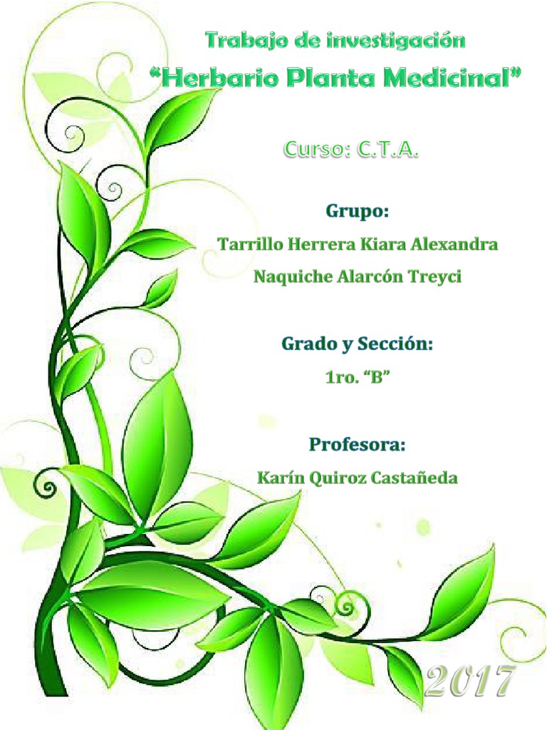 Caratula de Herbario | PDF