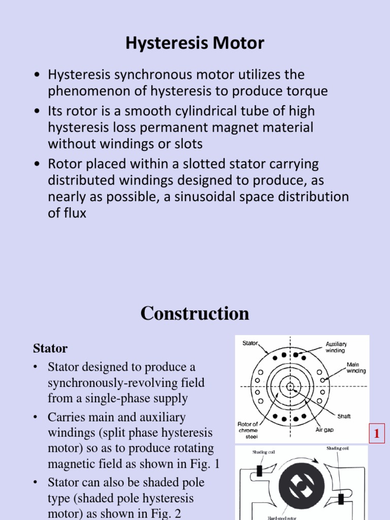 Hysteresis Motor | PDF | Magnetic Devices | Electrical Components