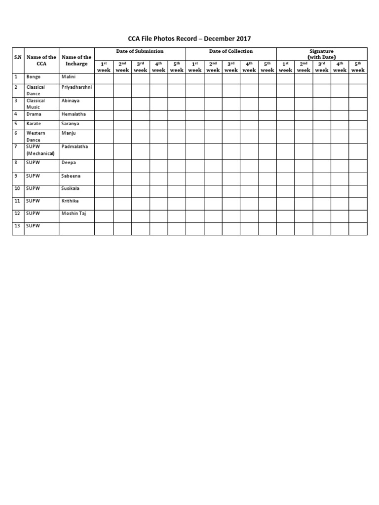CCA File Photos Record - December 2017: ST ND RD TH TH ST ND RD TH TH ...