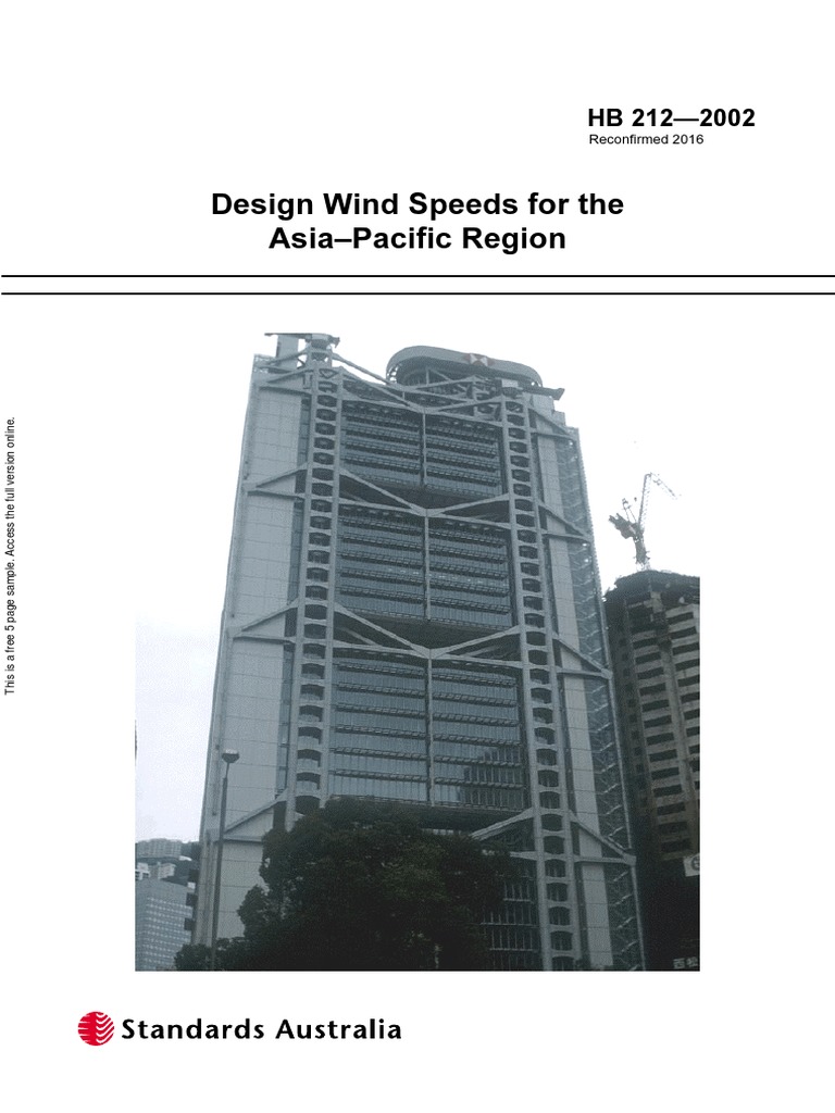 Design Wind Speed | PDF | Australia | New Zealand