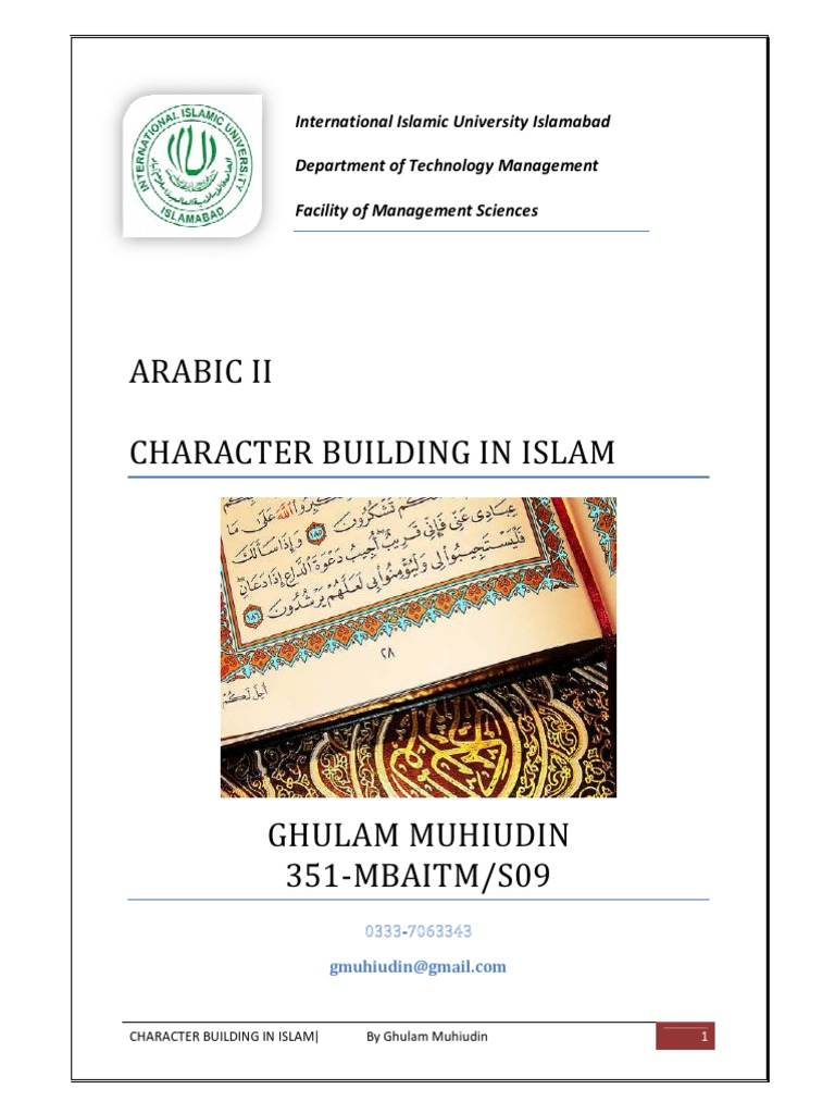 Character Building in Islam | Download Free PDF | Abrahamic Religions