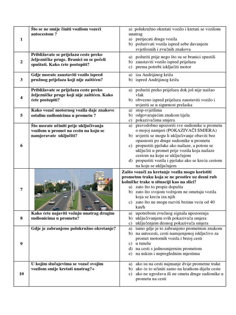 4 - Prometna Pravila - SVE STRANICE | PDF