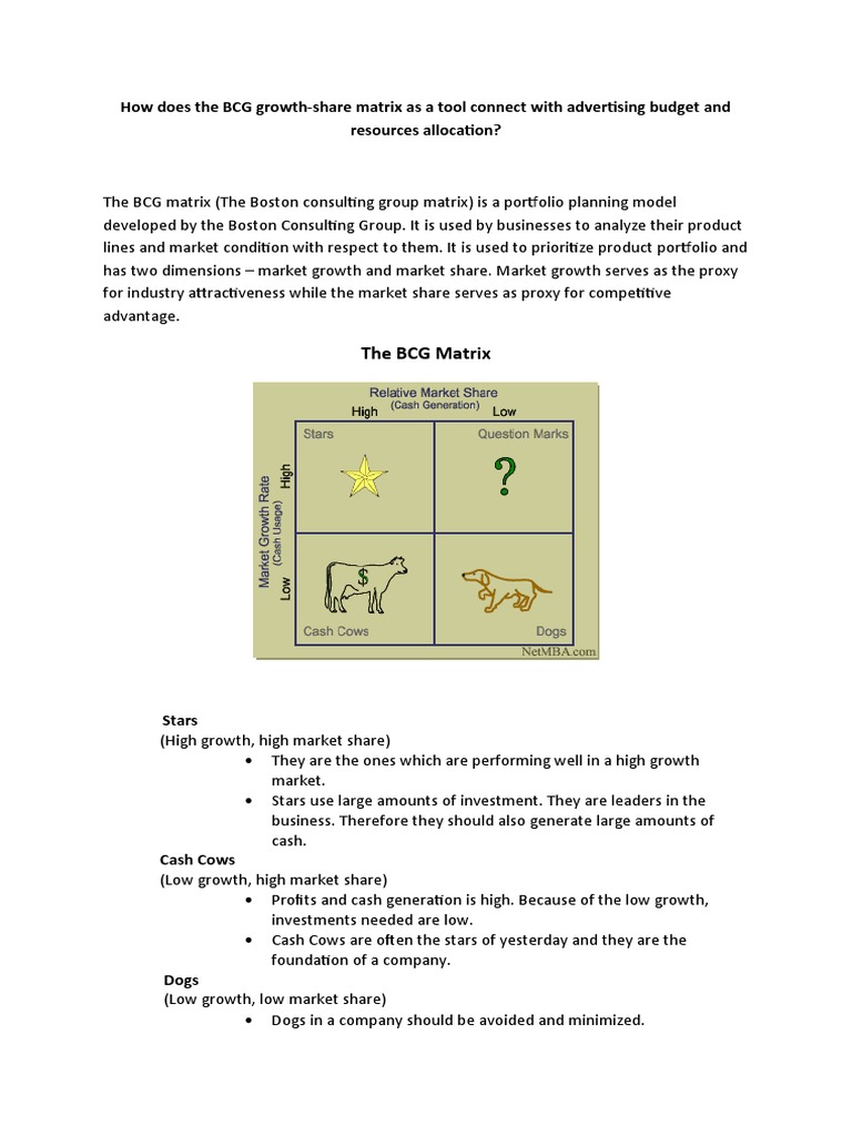 What Is BCG Growth Matrix ? | PDF | Market (Economics) | Economies