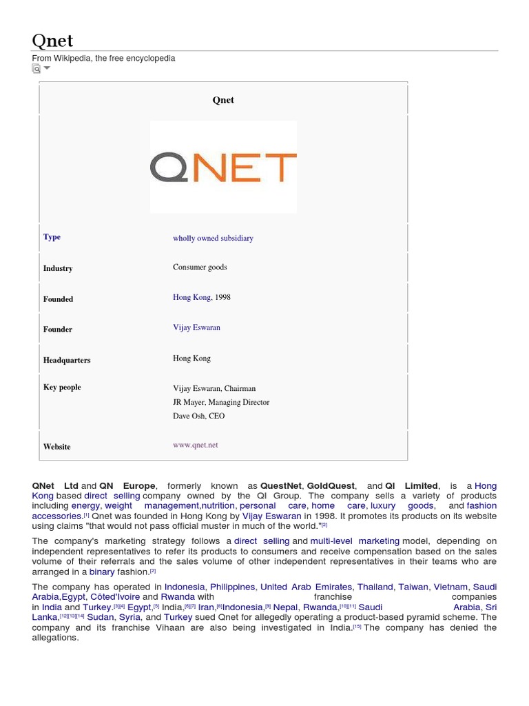 Qnet | Sales | Business