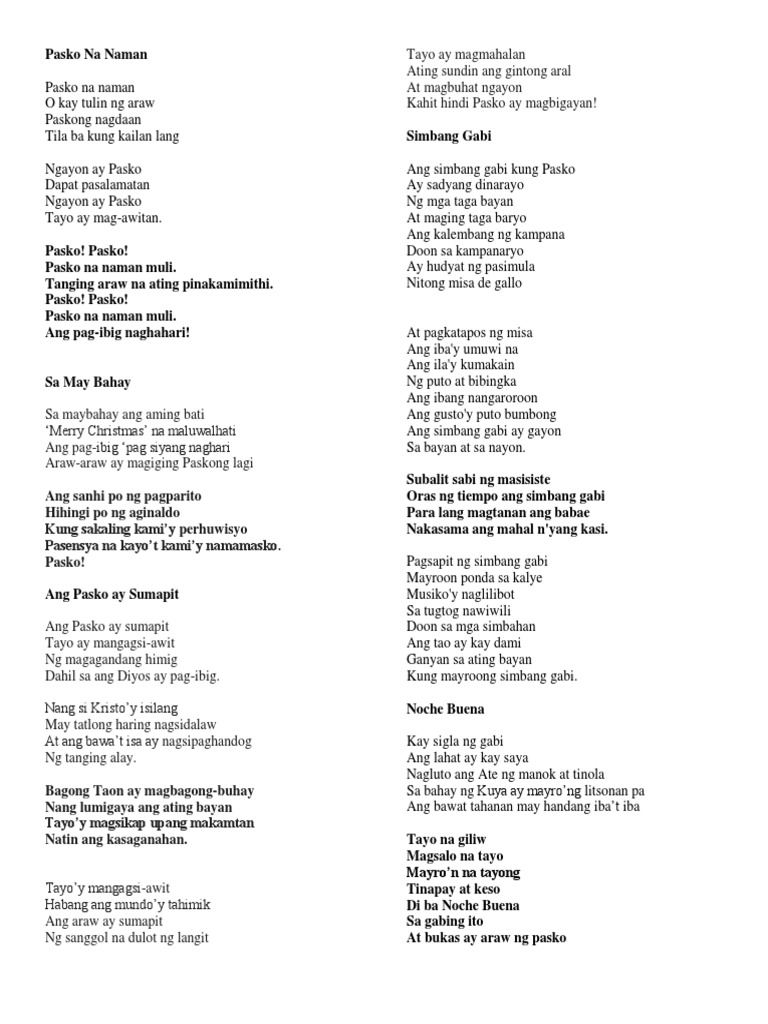 Pasko Na Naman | PDF